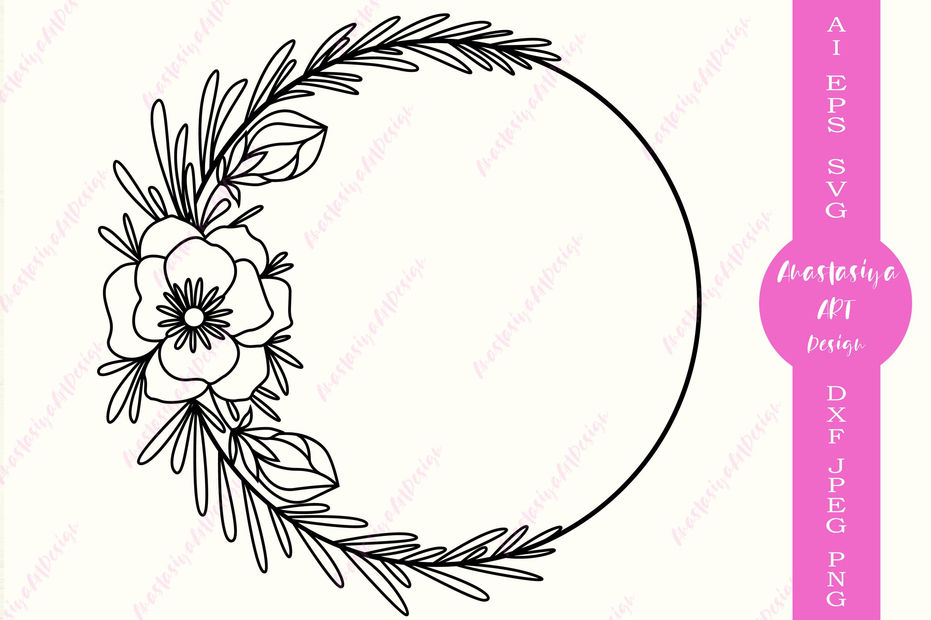 Free Svg Floral Corners Floral Wreath Svg Floral Border Svg Cricut 