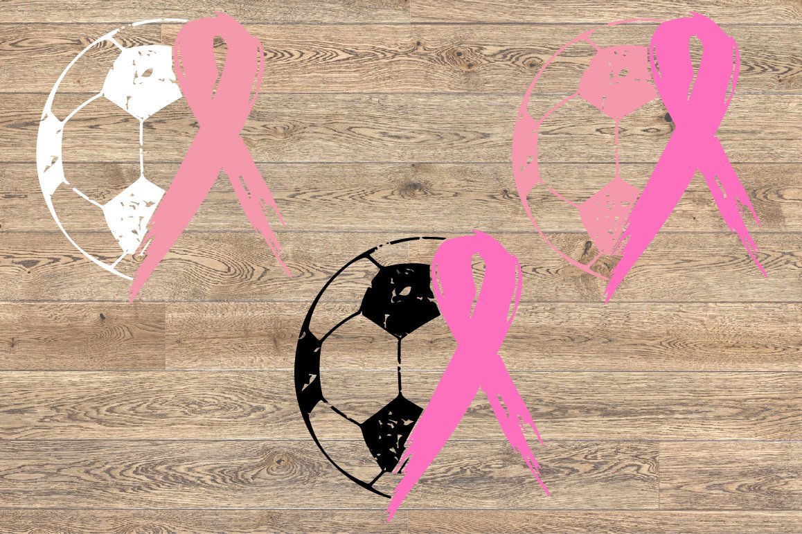 Soccer Tackle Breast Cancer Svg Awareness ribbon 1068s (153850) | SVGs ...
