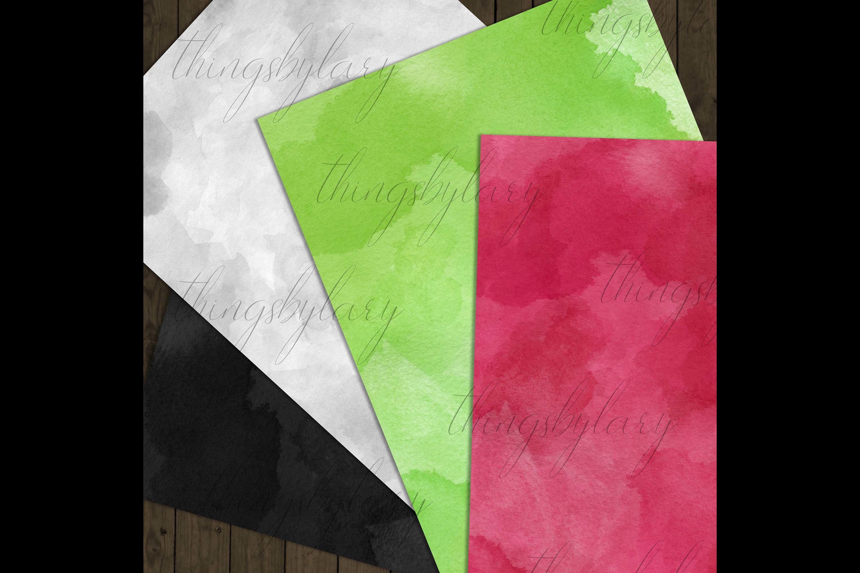 18 Sweet Ombre Watercolor Digital Images Card Invitation (211189 ...