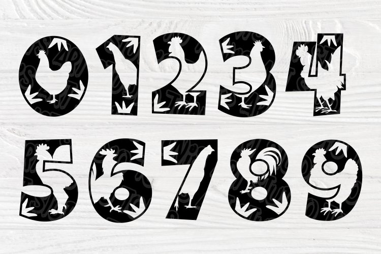 Chicken SVG Fonts, Farmhouse Alphabet Svg, Chicken Letters (564666 ...