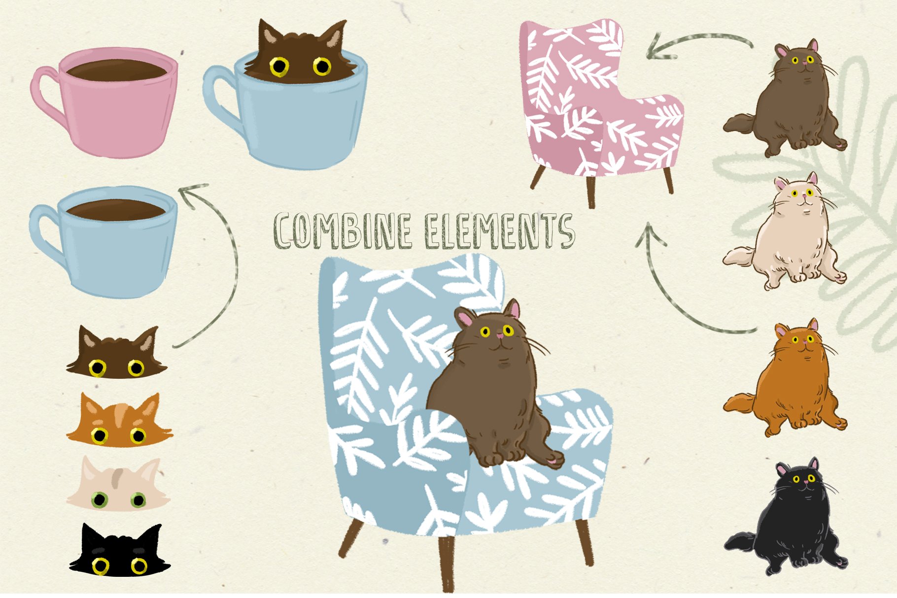 cat creator collection (788736) | Illustrations | Design Bundles