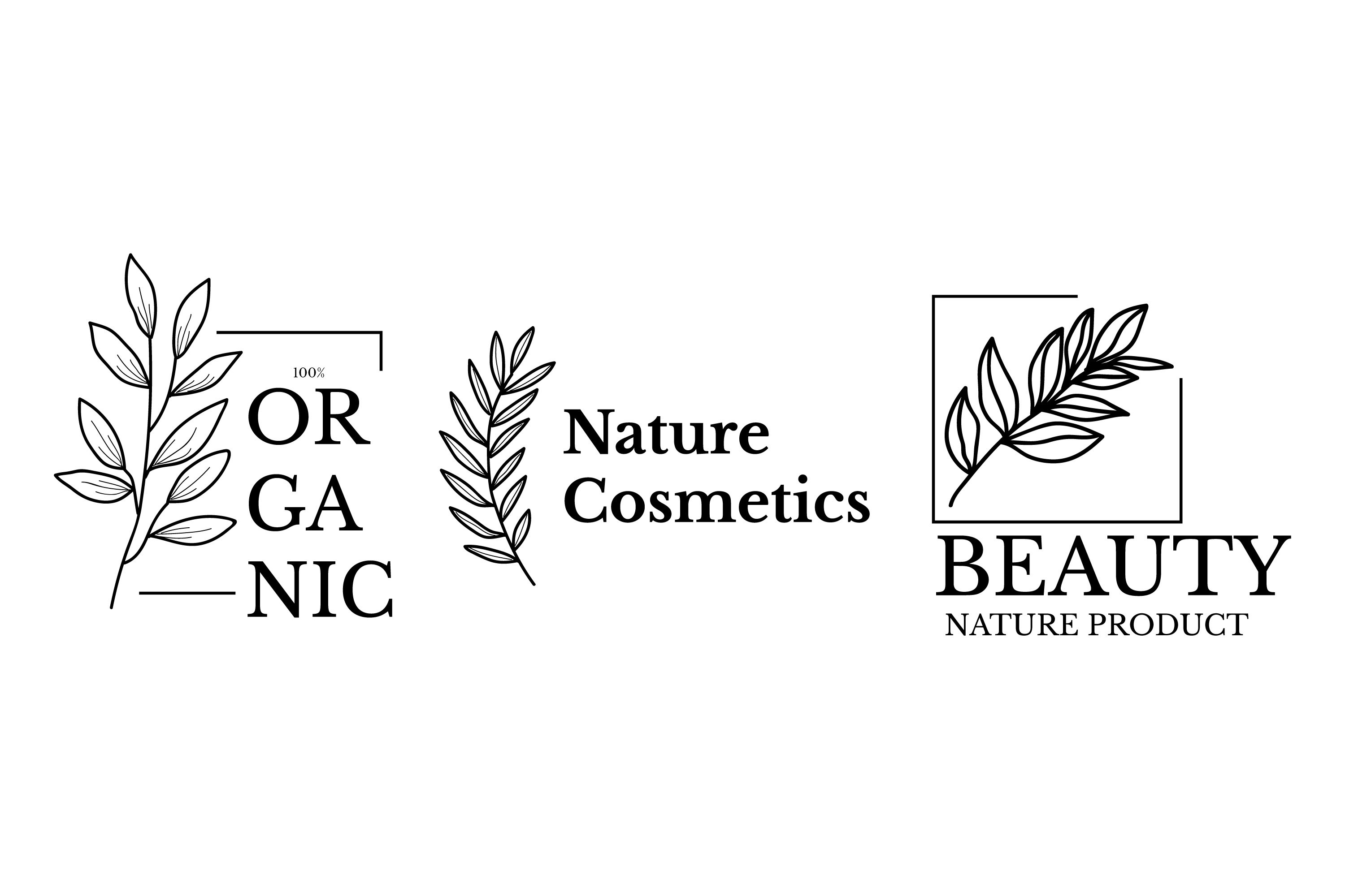 Nature Cosmetics Logo Collection