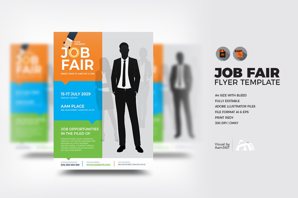 Job Fair Flyer (293842) | Flyers | Design Bundles