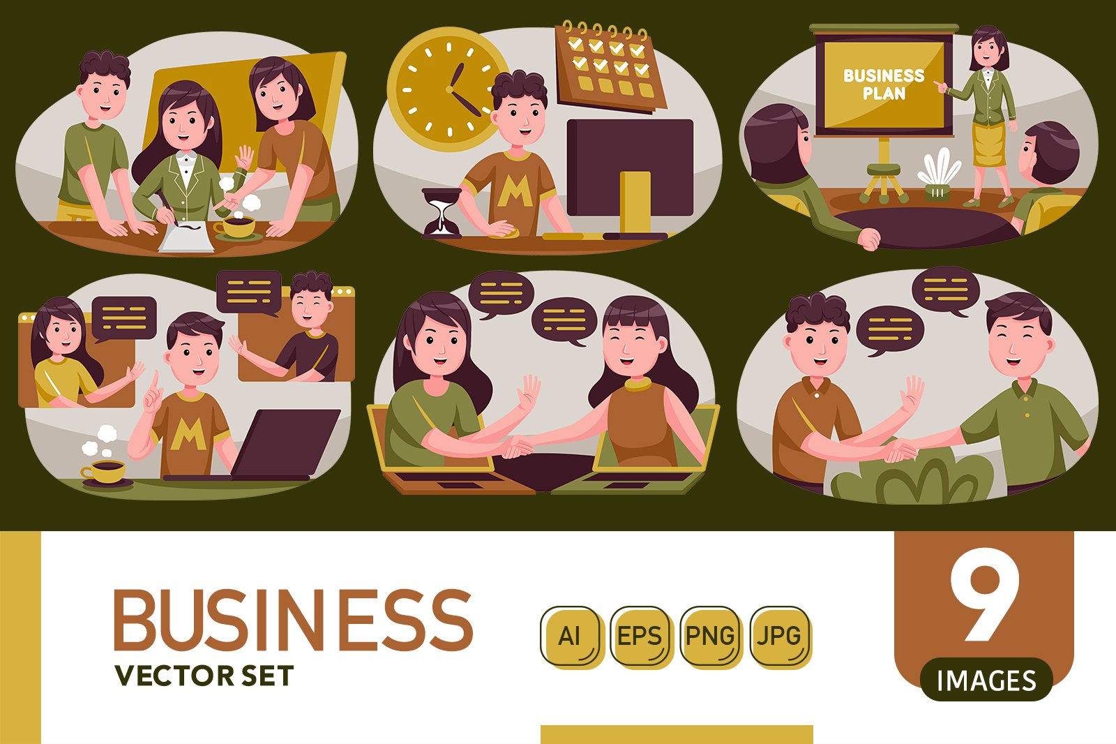 Business Vector Set #02 (1278854) | Vectors | Design Bundles