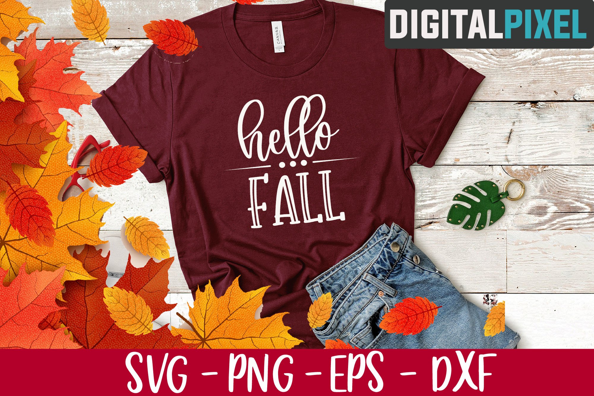 Hello Fall Svg, Fall Svg, Autumn Svg, Fall Svg Designs (783396) | Cut ...