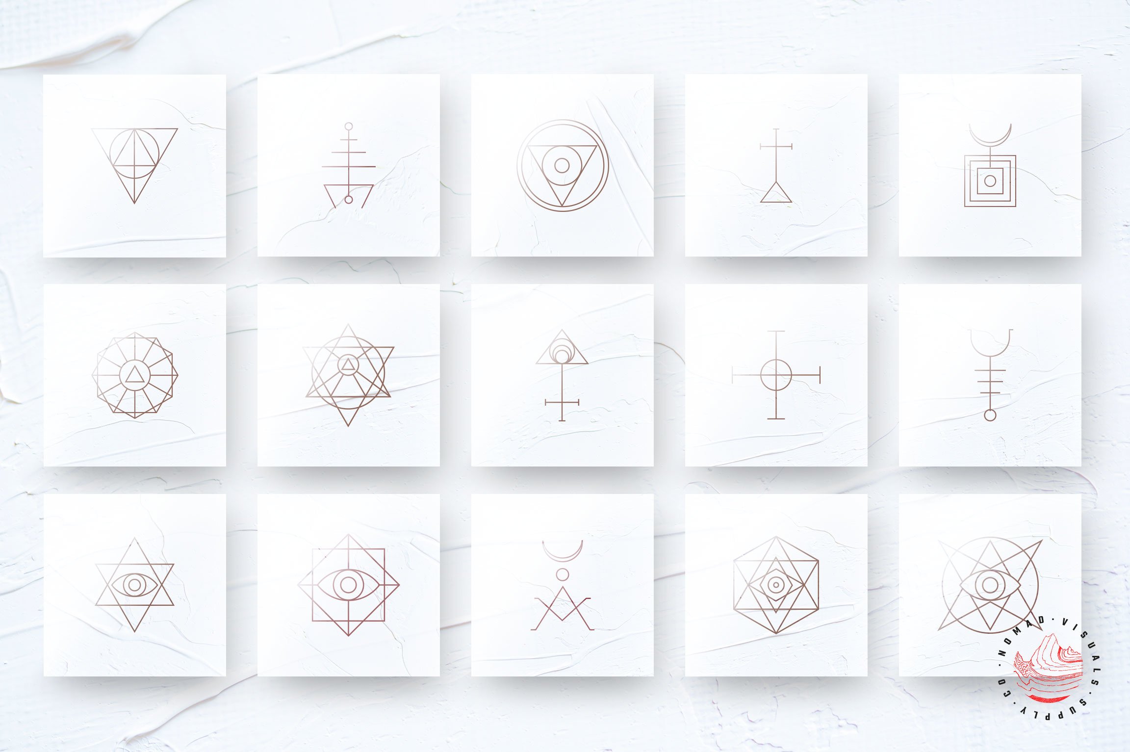 Minimalistic Magic Symbols - Occult Shapes (148883) | Illustrations ...