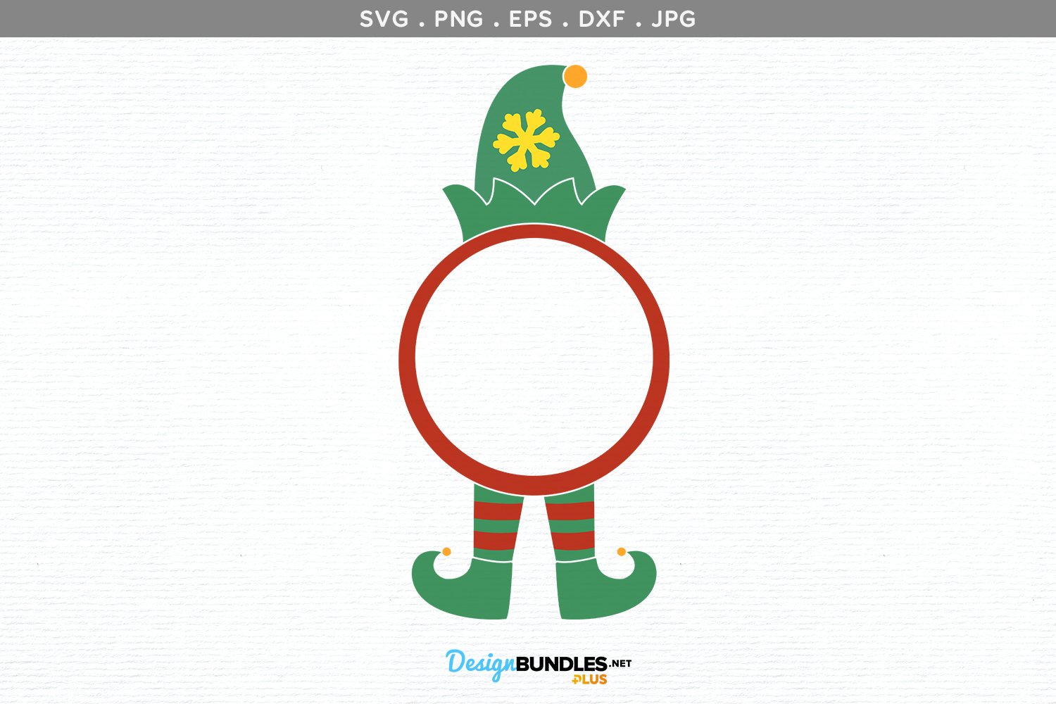 Christmas Monogram Frame | Santa's Elf