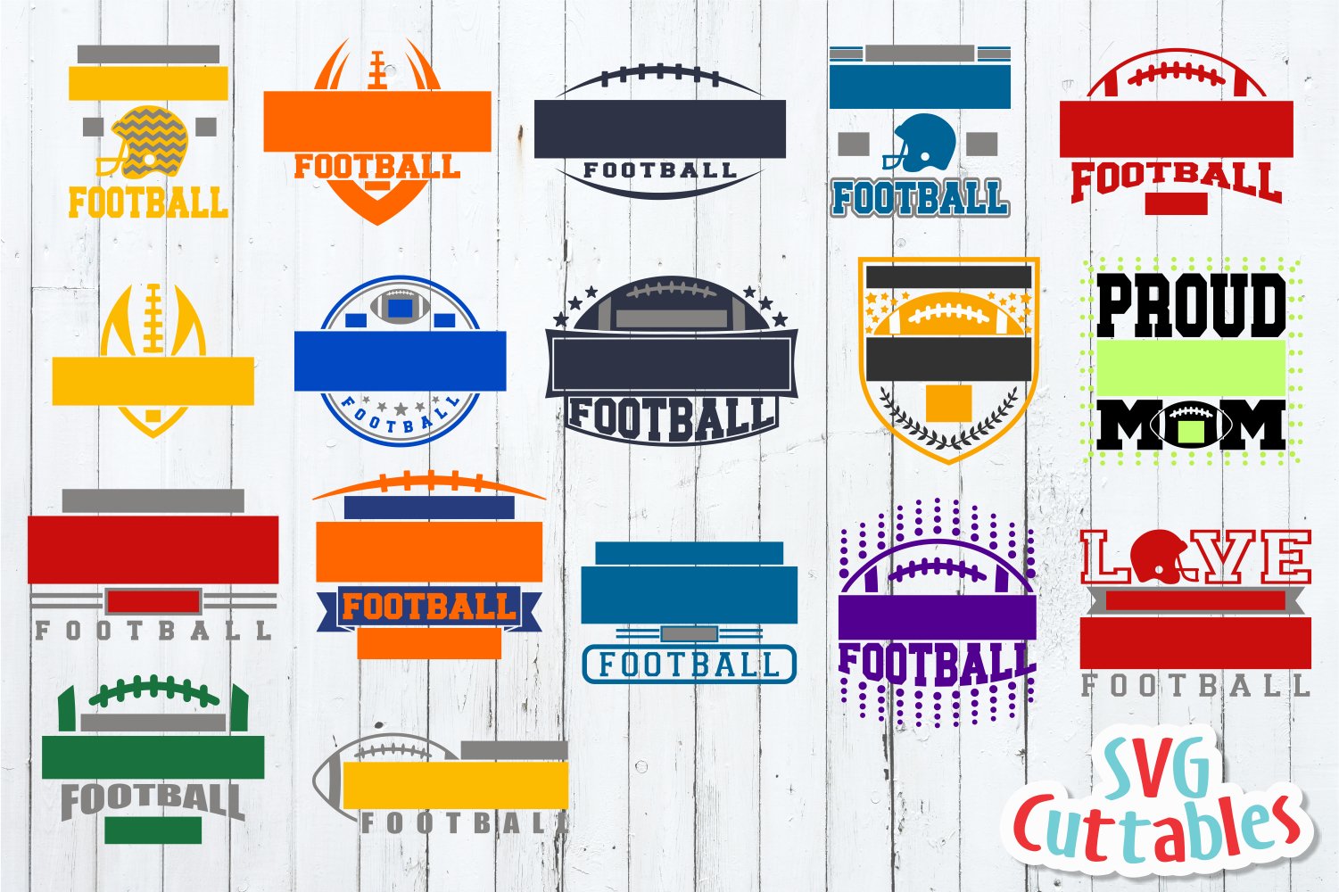 Football SVG Bundle #2 | SVG Cut Files (105144) | Cut Files | Design ...