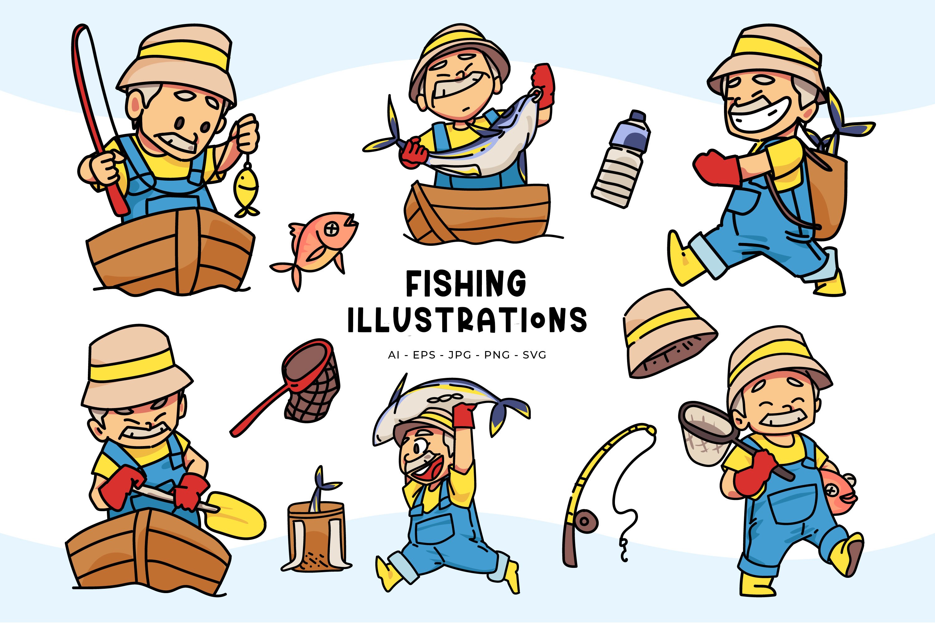 Fishing Illustrations