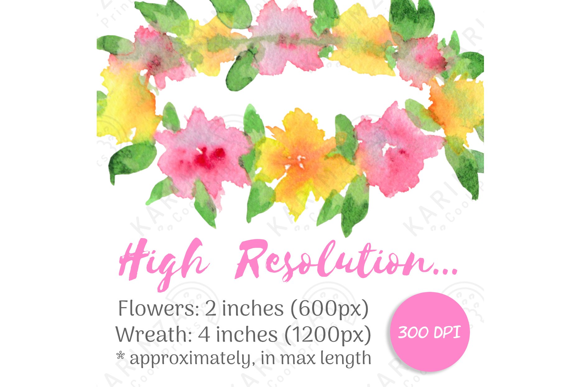 Watercolor FREE Flower clipart, Sublimation bundle (654084) | Patterns ...