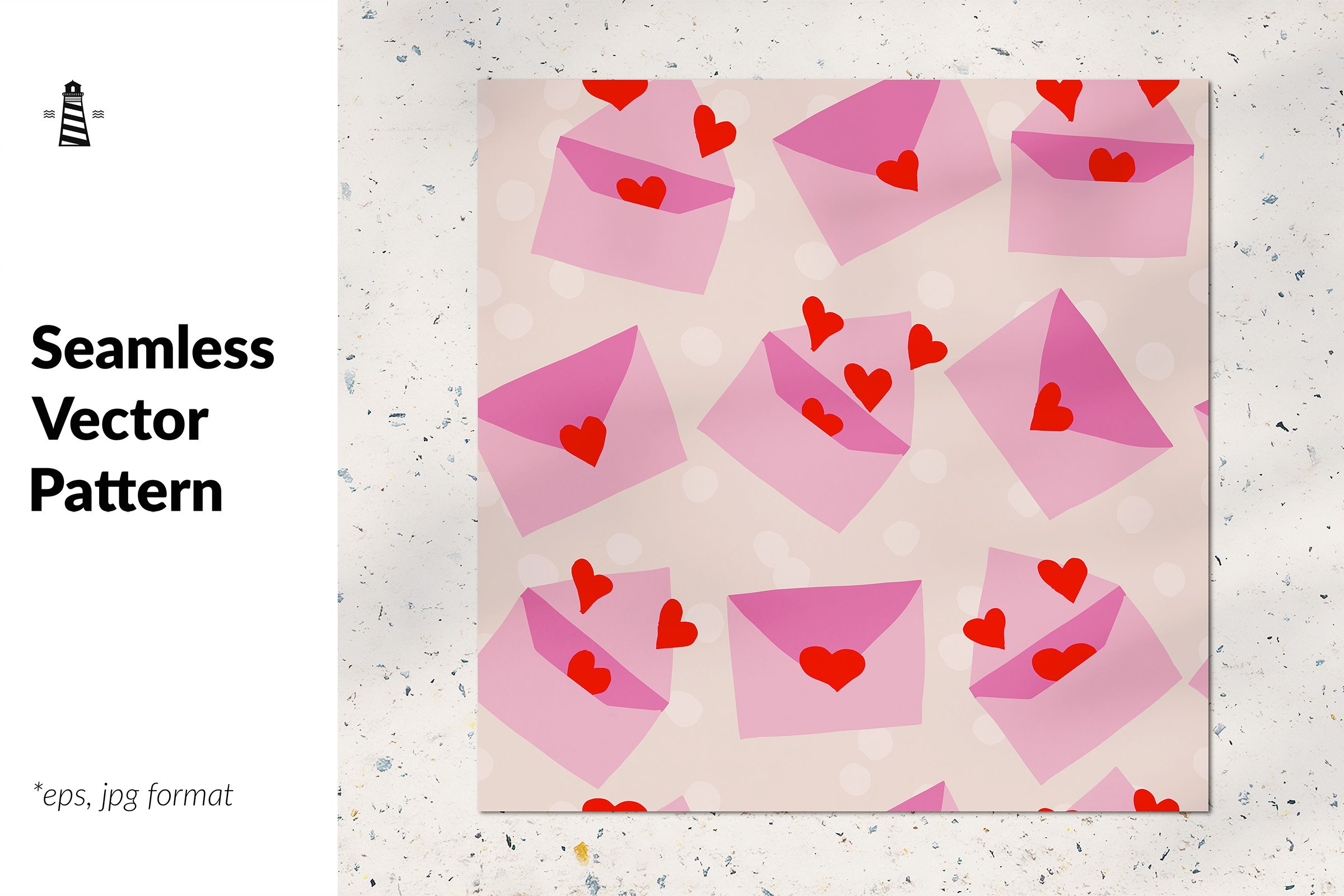 Love letters seamless pattern (1167377) | Patterns | Design Bundles