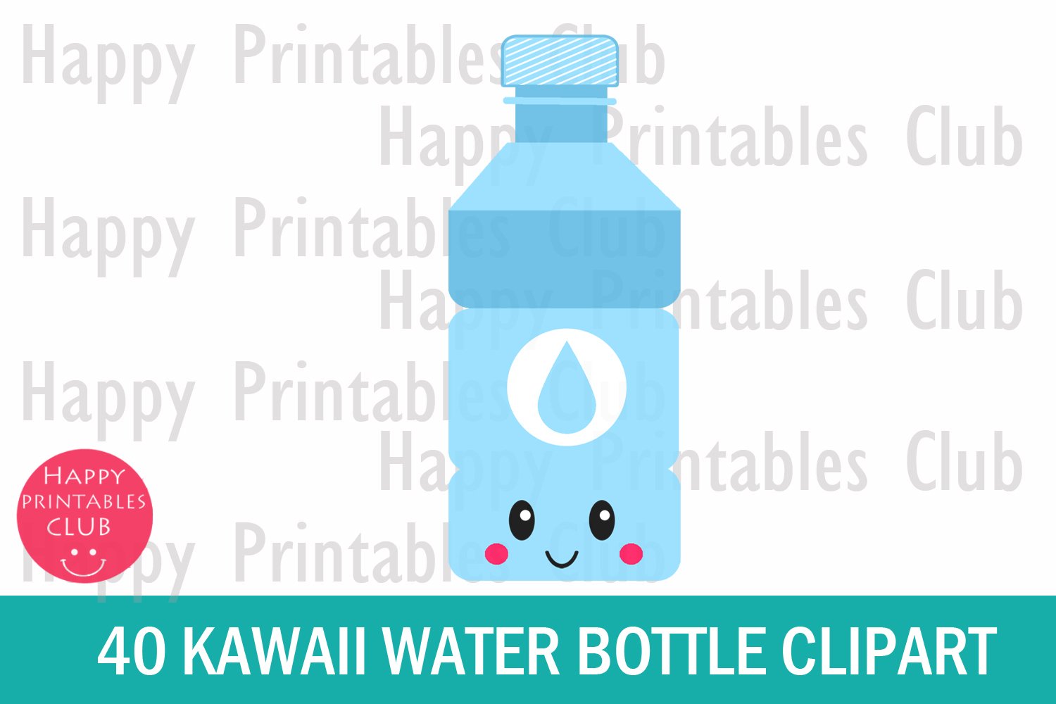 40 Kawaii Water Bottle Clipart- Water Bottle Clipart Images (156479 ...