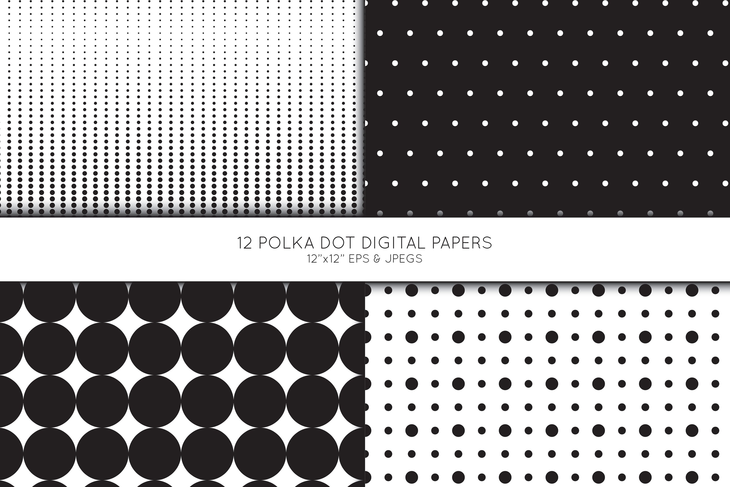 Dot Digital Paper, Polka Dot Scrapbook paper (777599) | Patterns ...