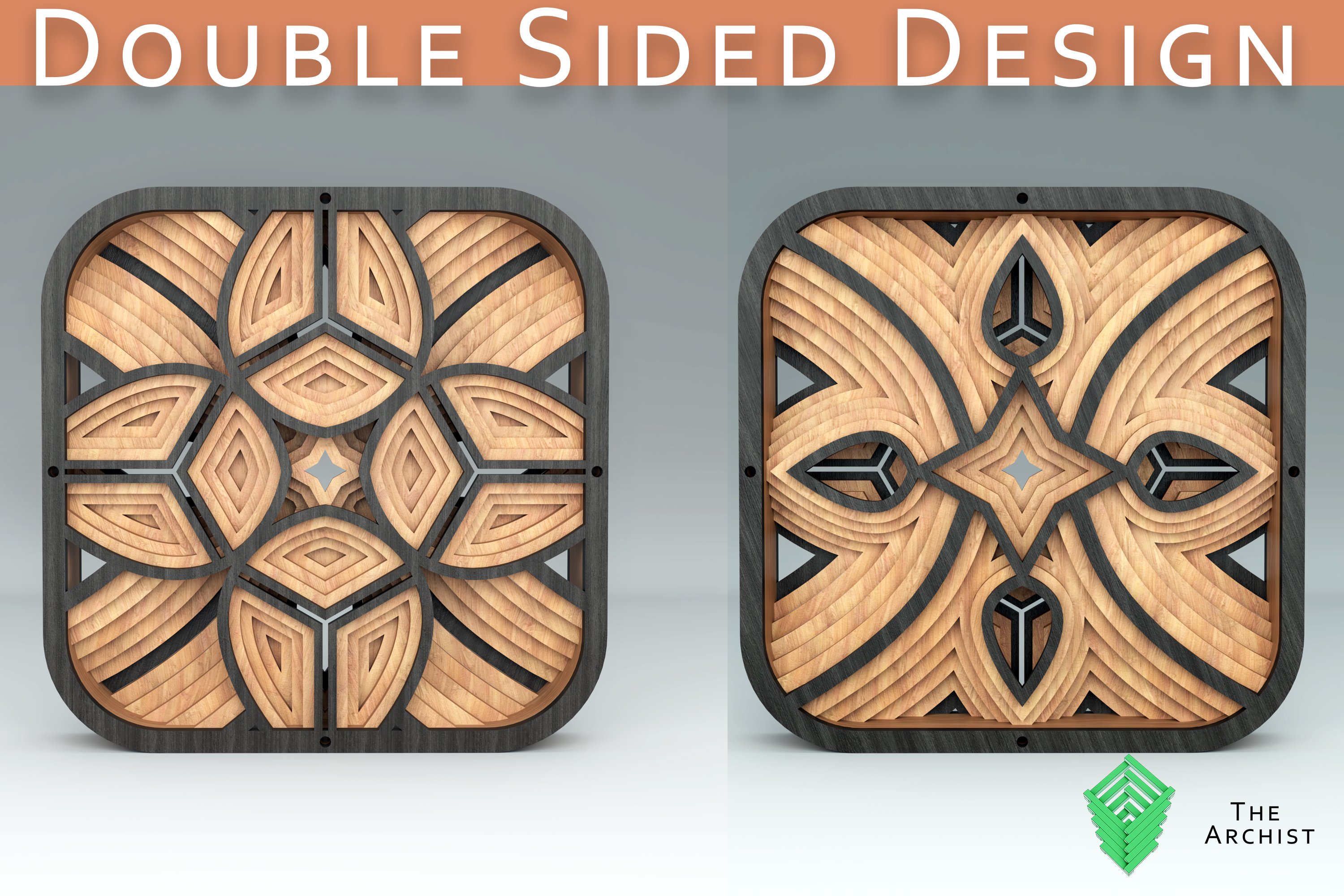 Double sided Square design (1090689) | Cut Files | Design Bundles