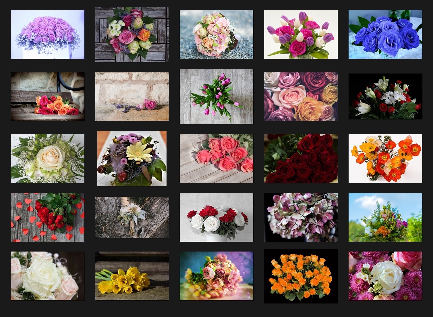 200 FLOWER BOUQUET PHOTOSHOP OVERLAYS, BACKDROPS BACKGROUNDS (530865 ...
