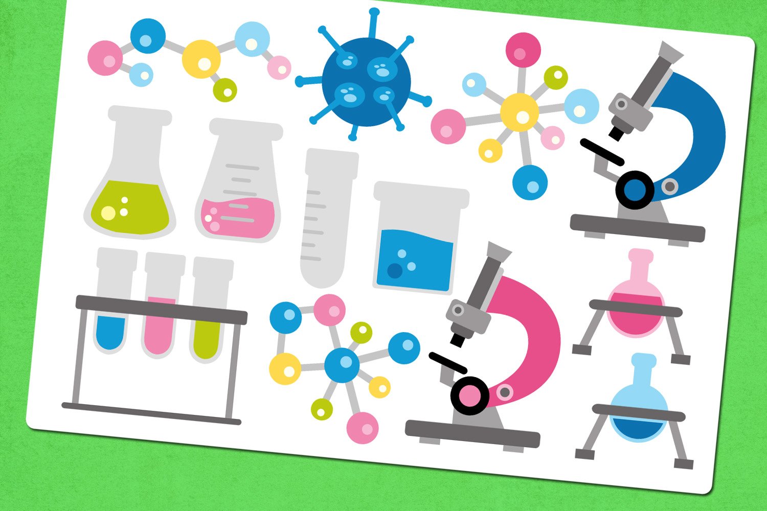Science lab illustrations clip art