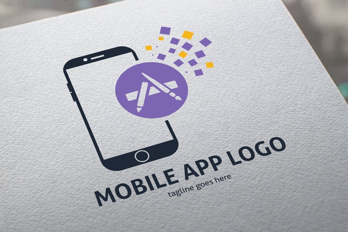 Mobile App Logo (666730) | Logos | Design Bundles