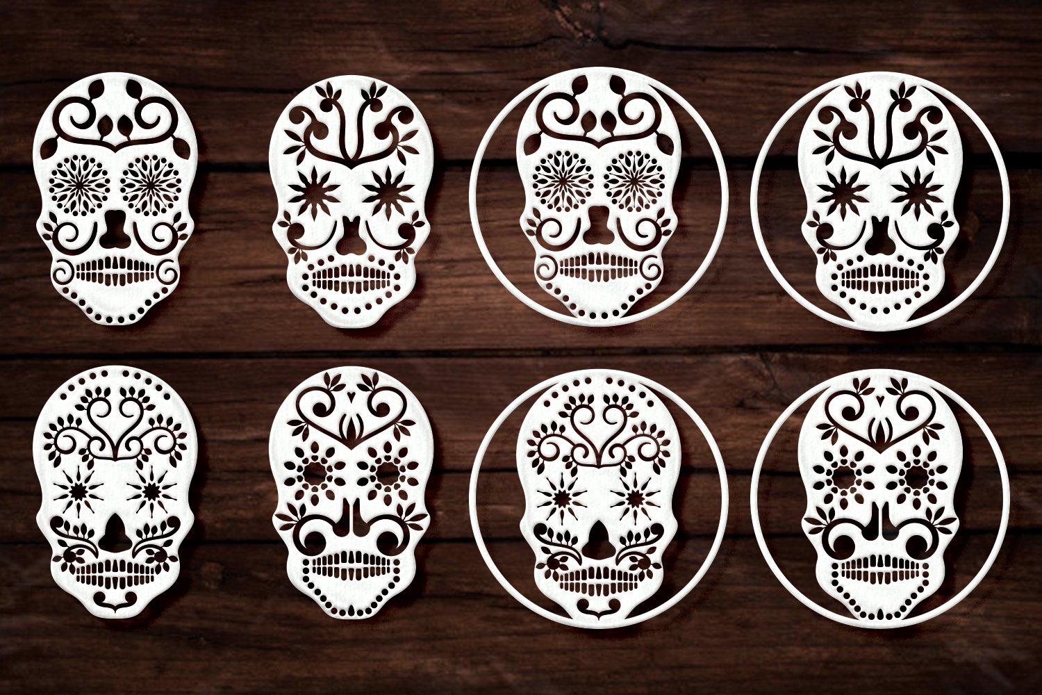 Papercut Skulls, Tattoo, Sugar Skulls, Ornaments, Decoration