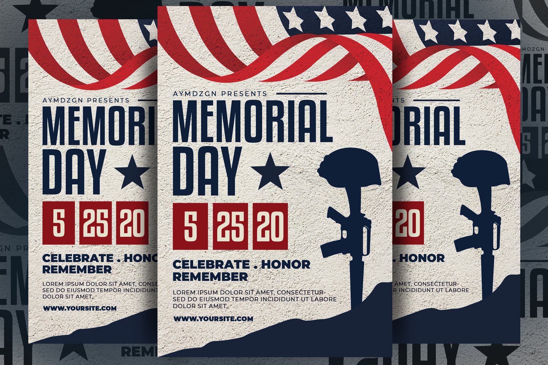 Memorial Day Flyer (592122) | Flyers | Design Bundles