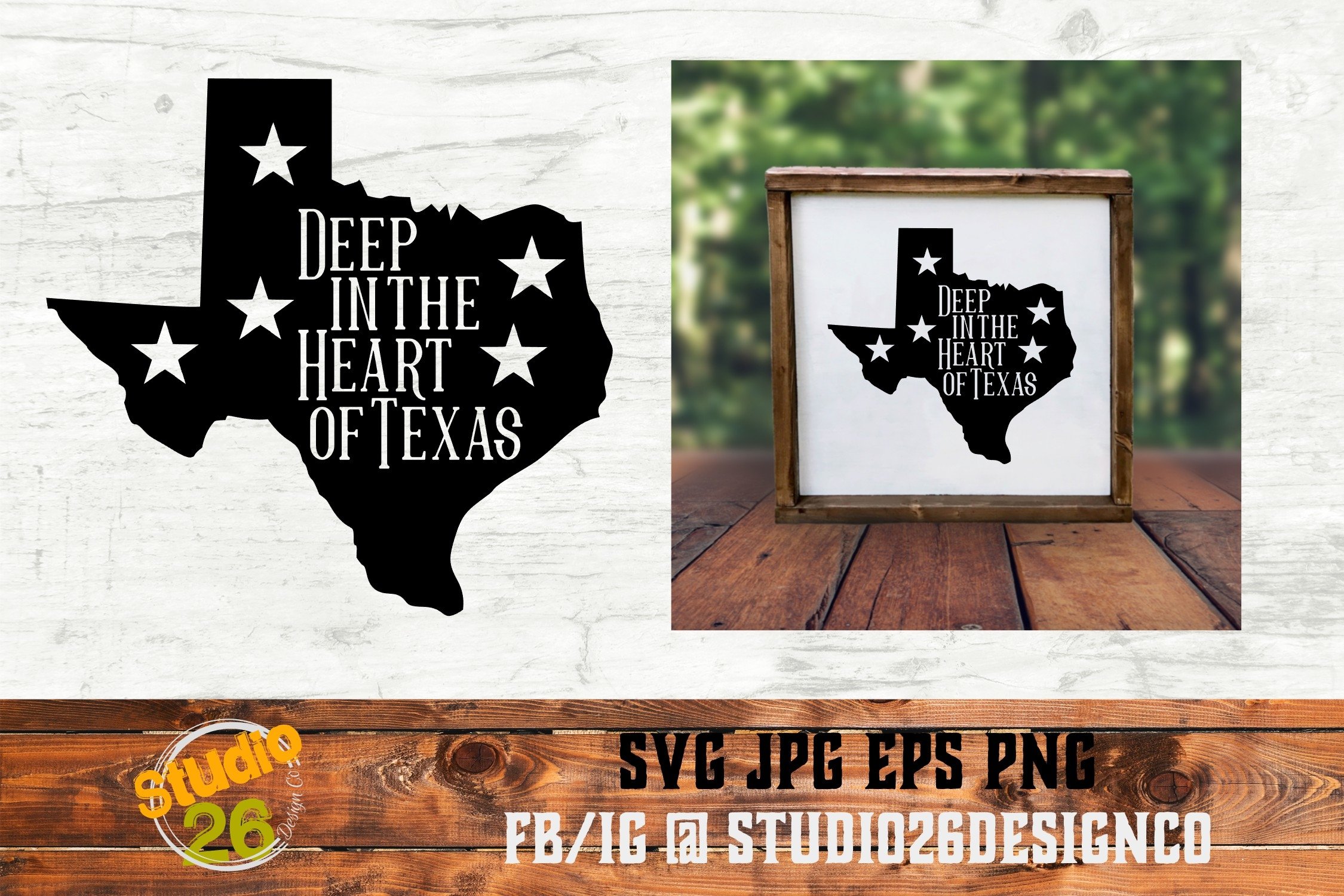 Deep in the Heart of Texas - SVG PNG EPS (148286) | Cut Files | Design ...