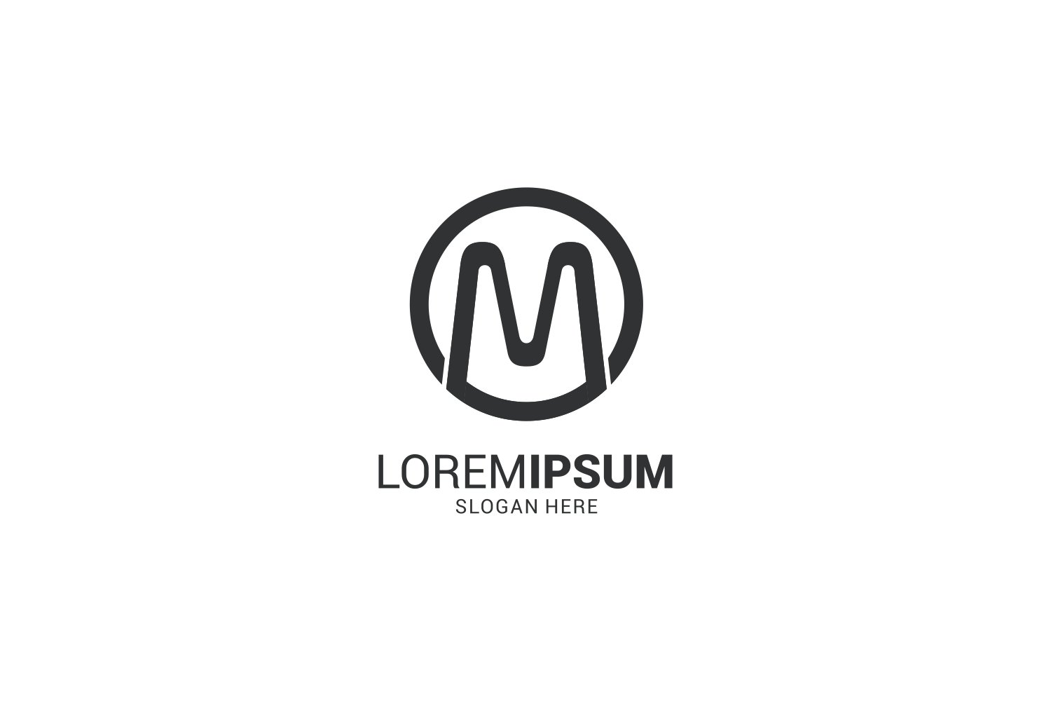 Circle & Letter M Logo (657697) | Logos | Design Bundles