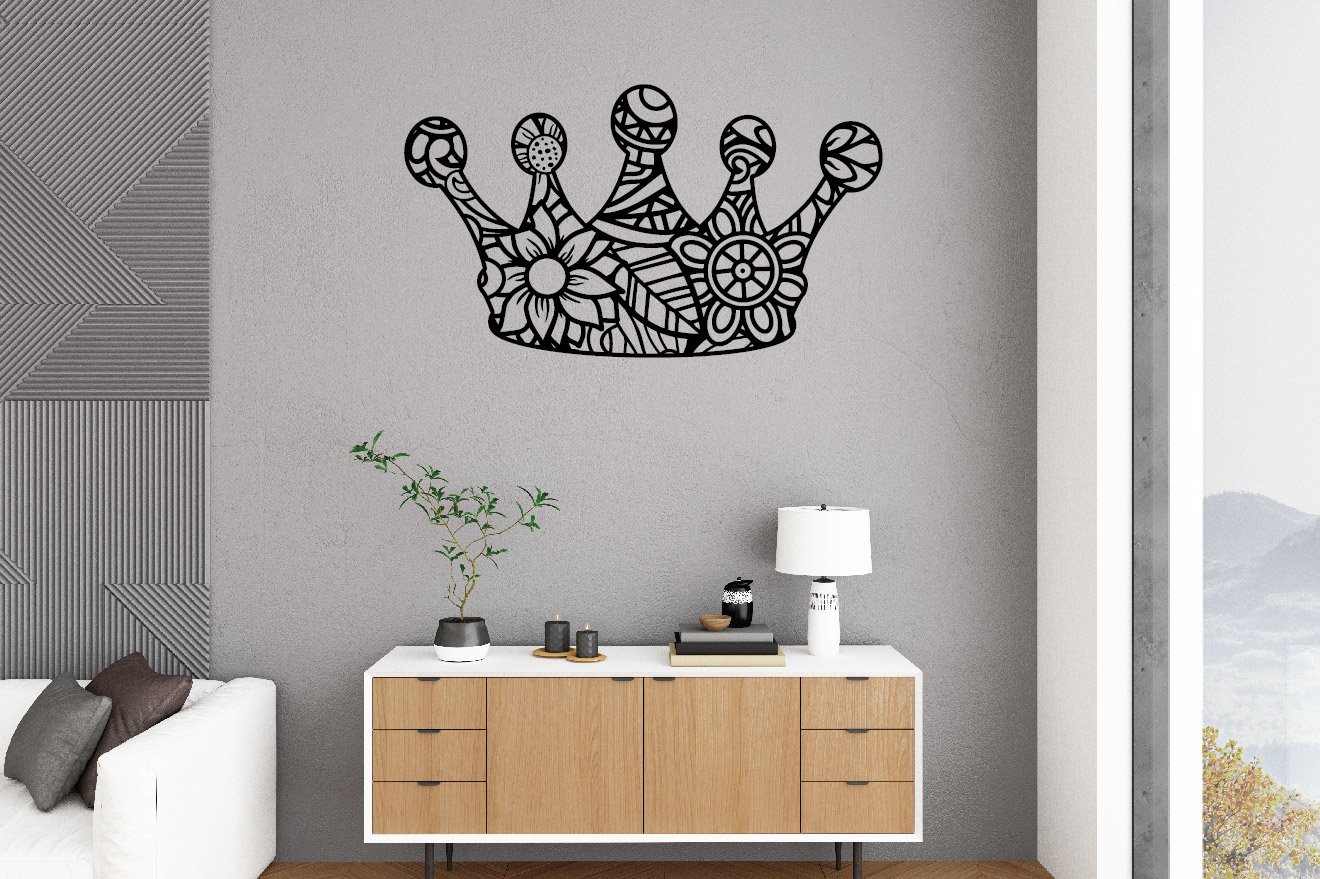 Mandala Crown SVG Cut File (864192) | SVGs | Design Bundles