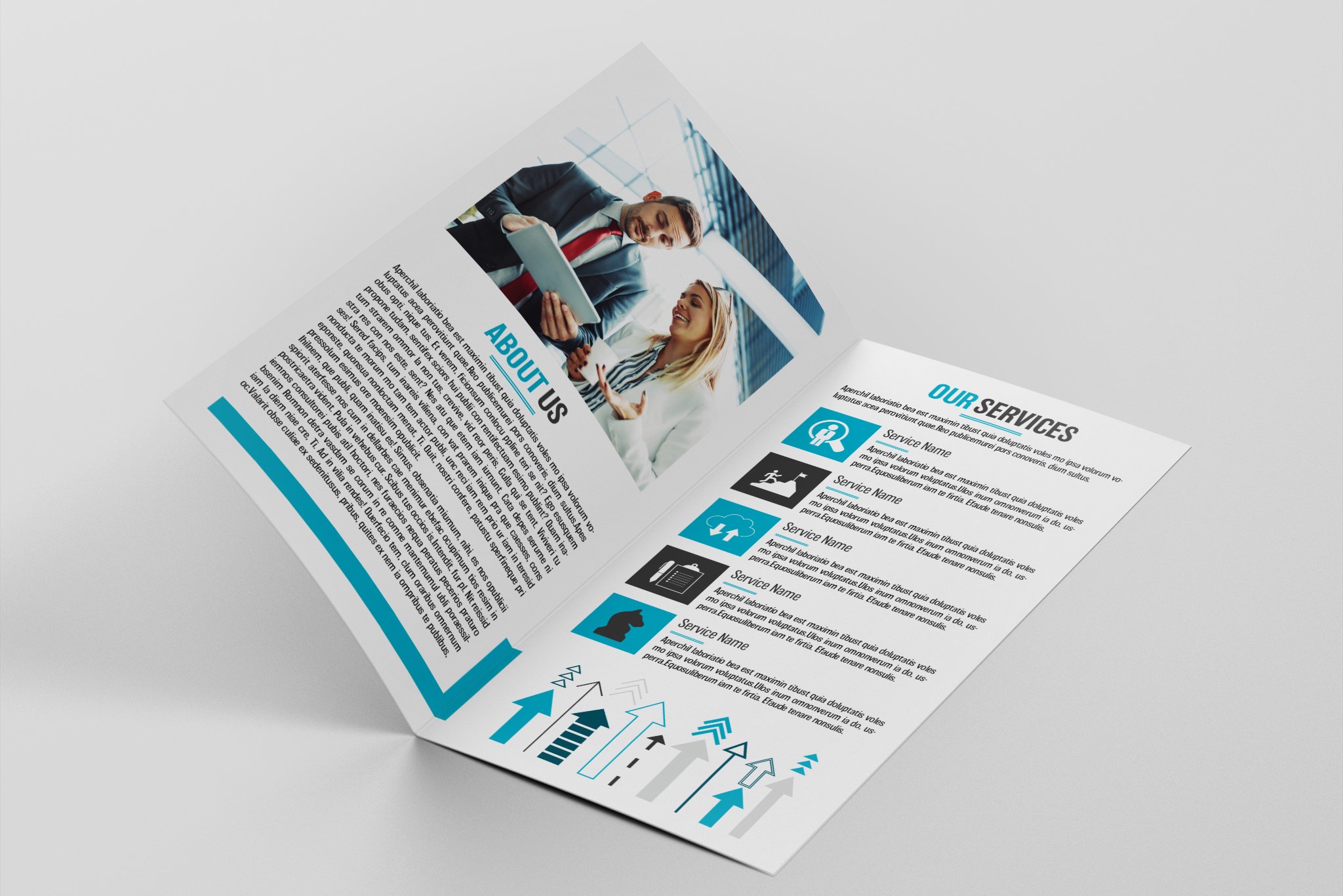 Bifold DL Brochure Template (537254) | Brochures | Design Bundles