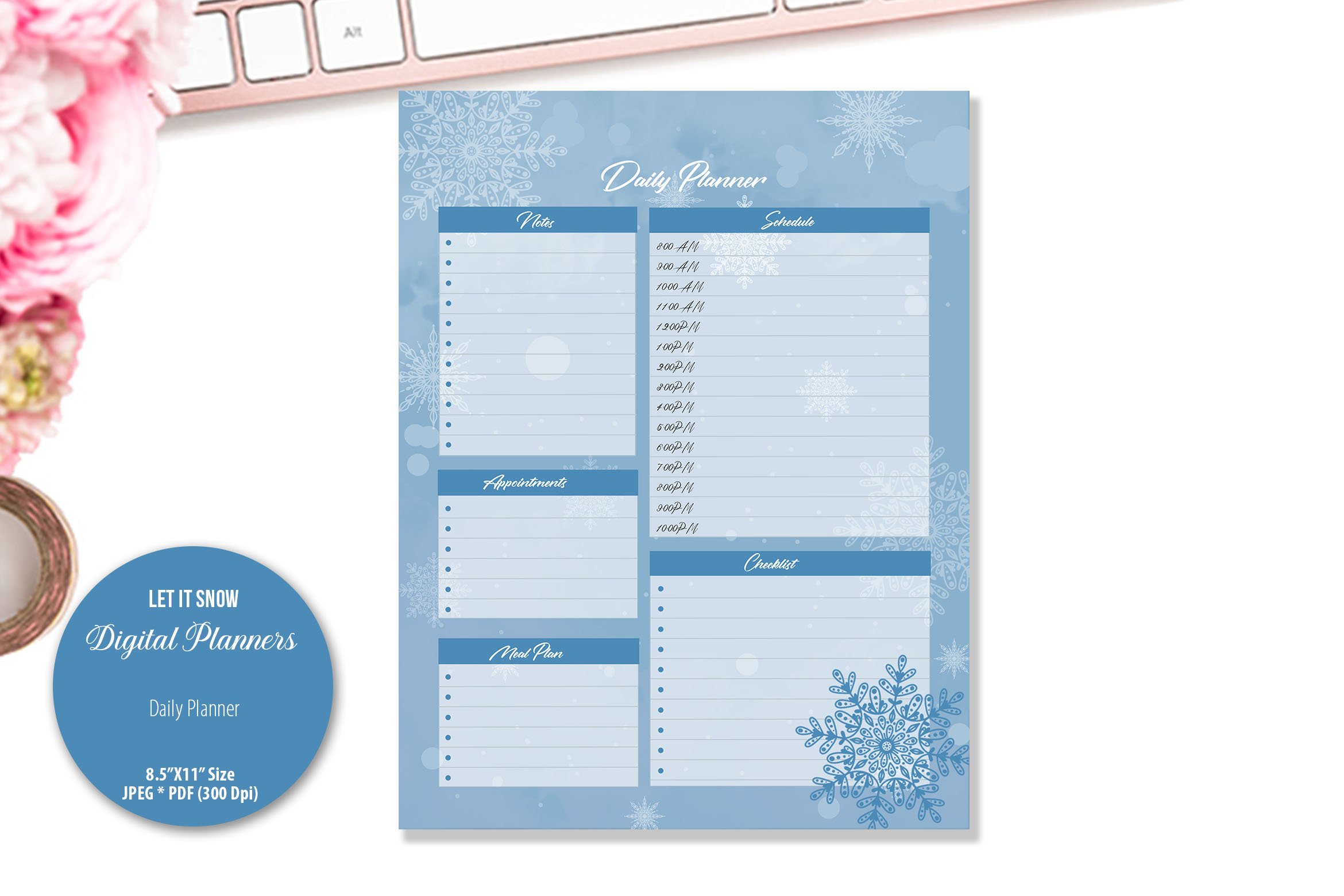 Let It Snow Digital Planner