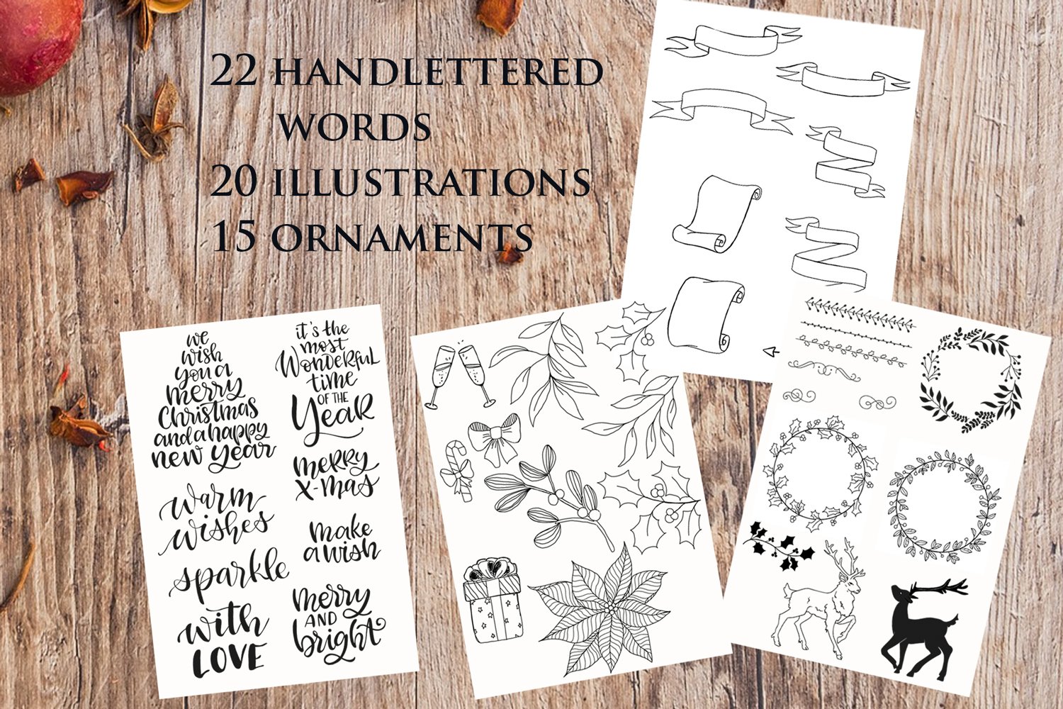 Christmas collection - words, illustrations and ornaments (920019 ...