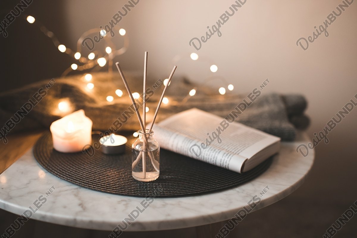 Cozy home atmosphere with lights (1448516) | General | Design Bundles