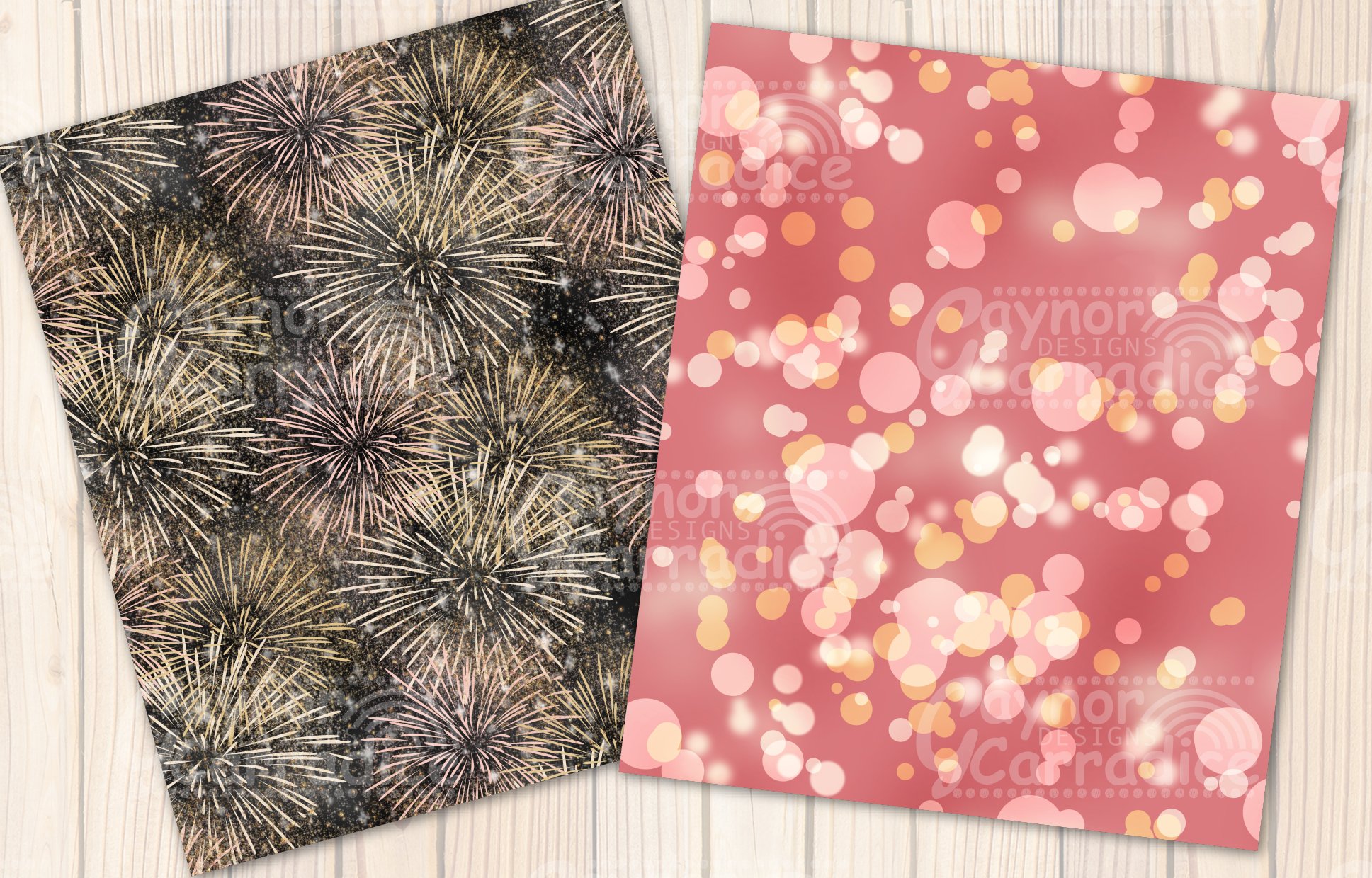 New years Seamless Pattern collection (156316) | Backgrounds | Design ...