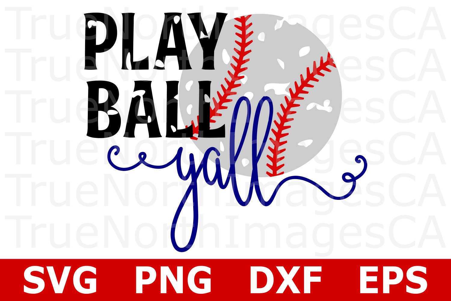 Play Ball Yall - A Sports SVG Cut File (262814) | Cut Files | Design ...