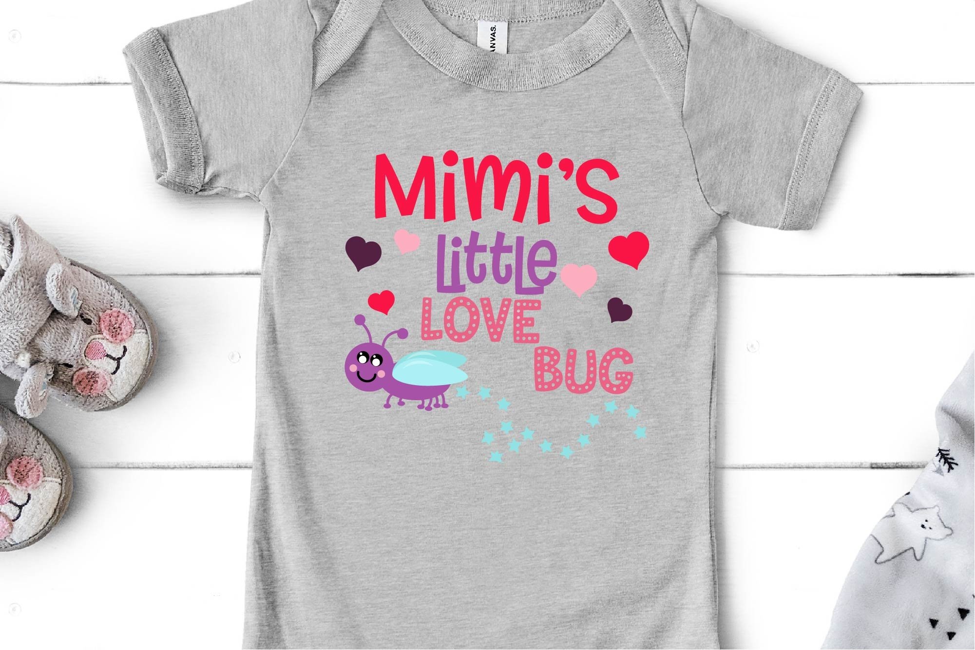 Valentine's Day SVG Little Love Bug, Mimi's Love Bug SVG (411919 ...