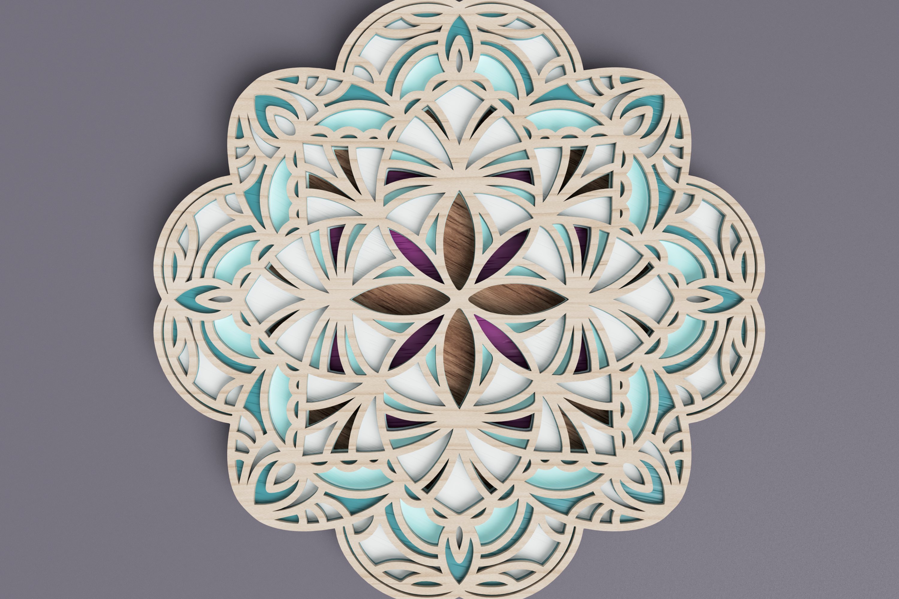 Mandala laser cut file