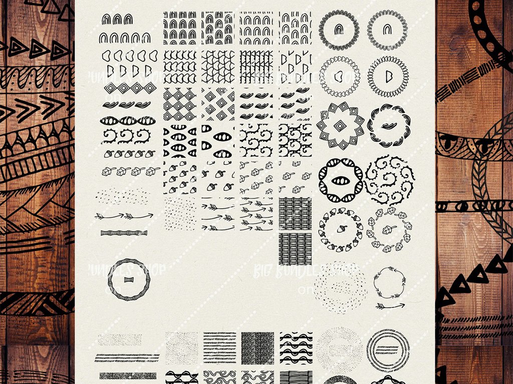 Doodle Big Bundle (173853) | Brushes | Design Bundles