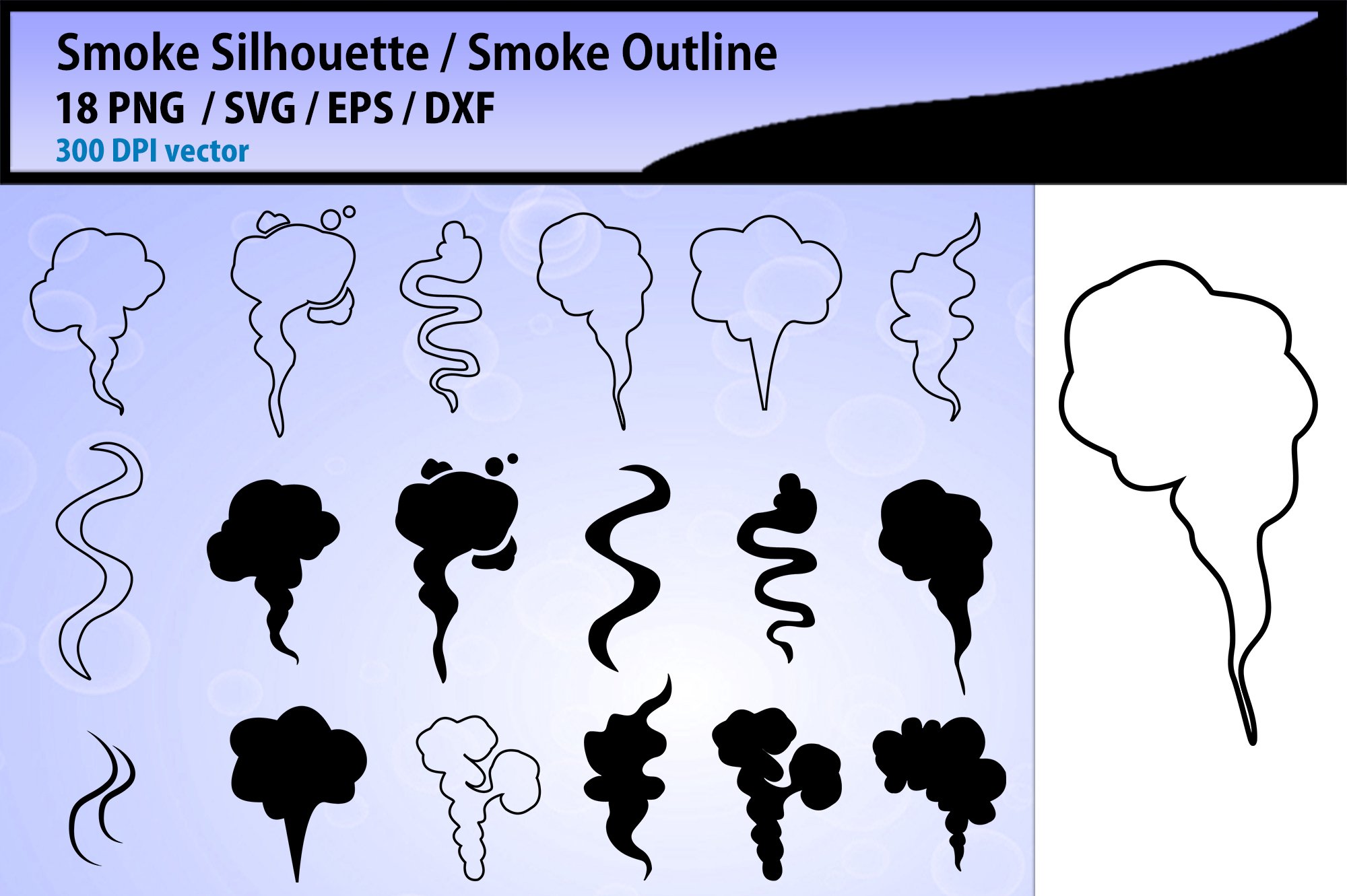 Smoke Silhouette Vector