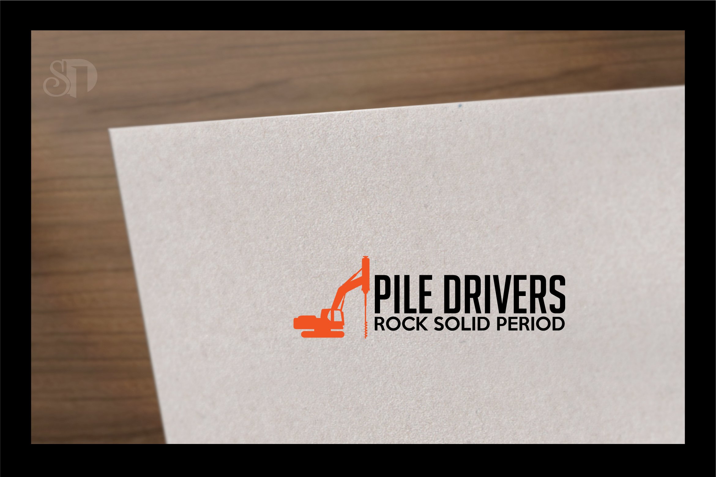 pile Driver logo (422439) | Logos | Design Bundles