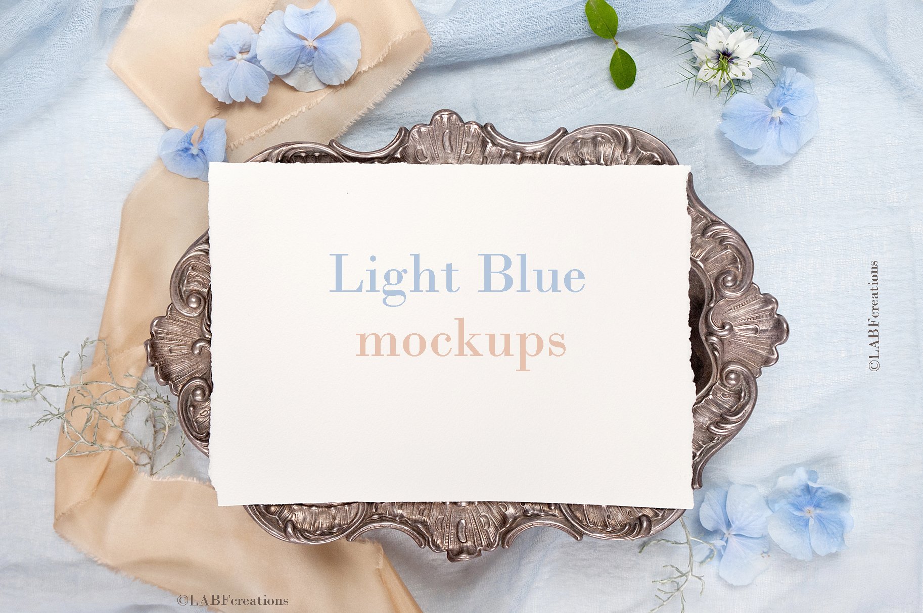 Light BLUE mockups collection / Soft blue Styled Photos (192070 ...