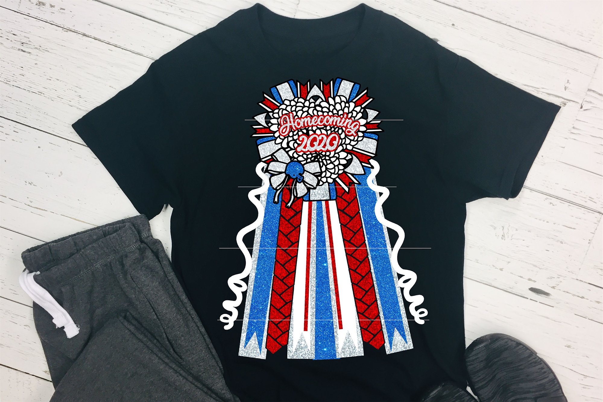 Homecoming Mum Cut File (557817) | Cut Files | Design Bundles