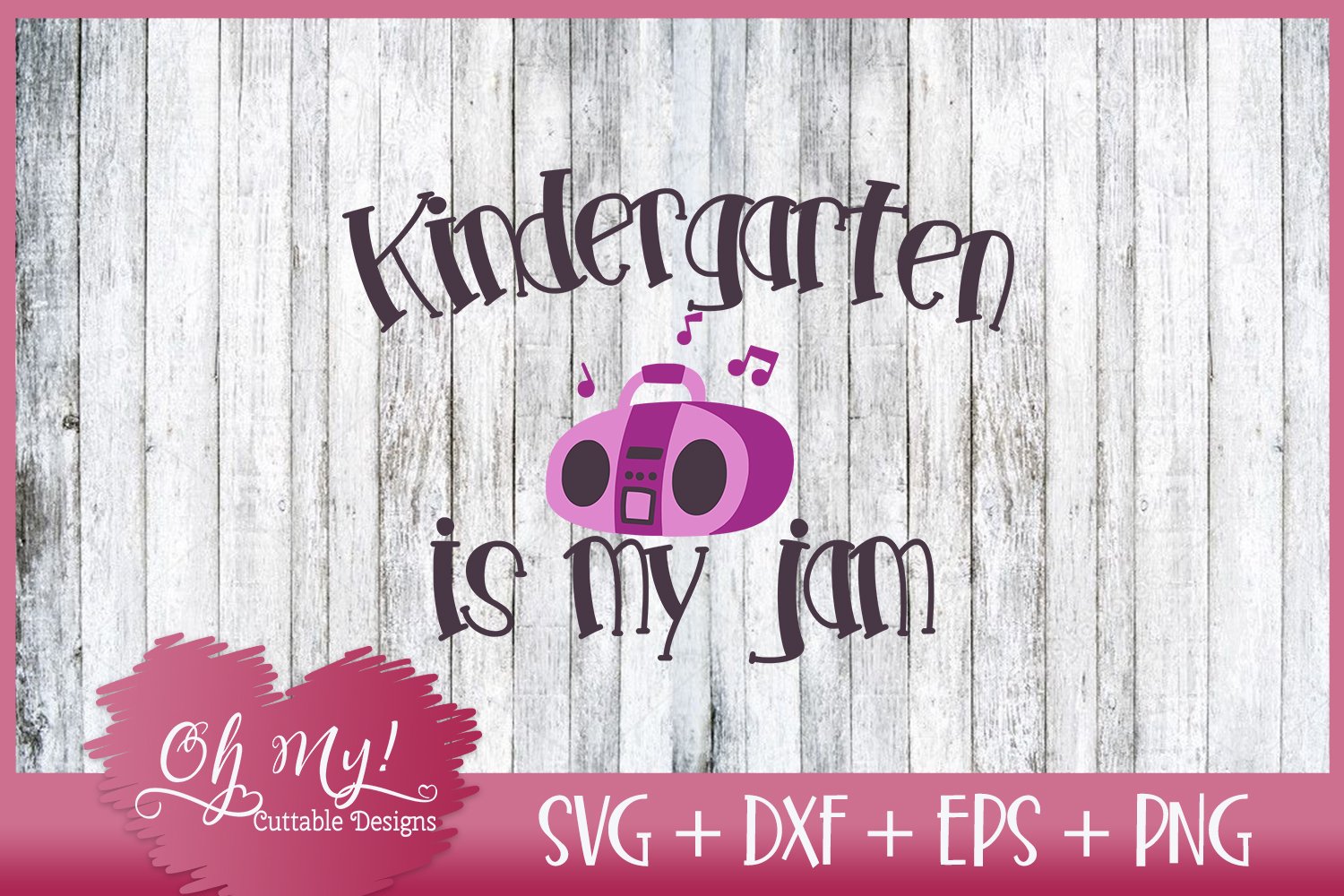 Kindergarten IS My Jam- SVG DXF EPS PNG (123392) | SVGs | Design Bundles