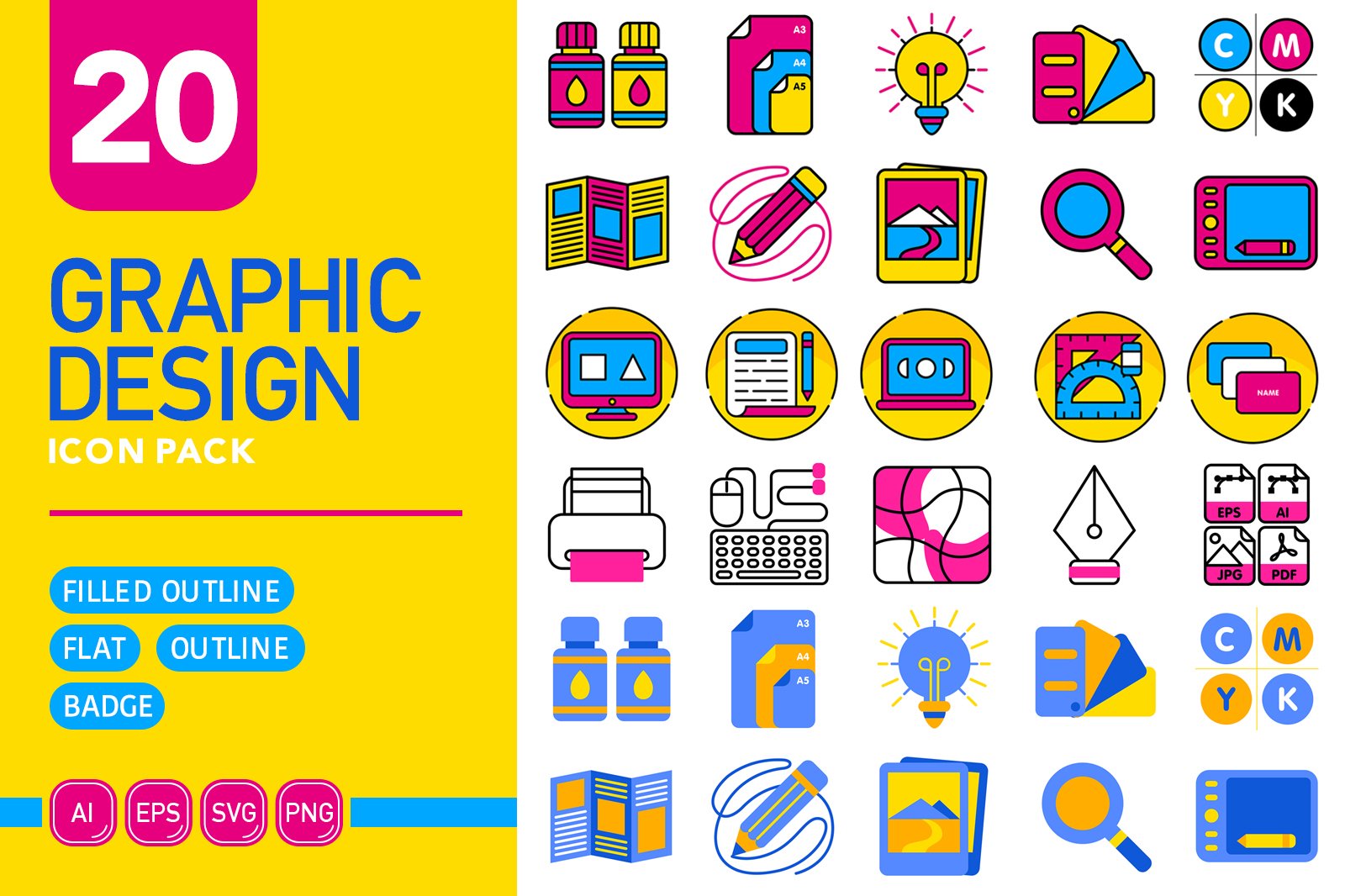 Graphic Design Icon Pack (1273041) | Icons | Design Bundles