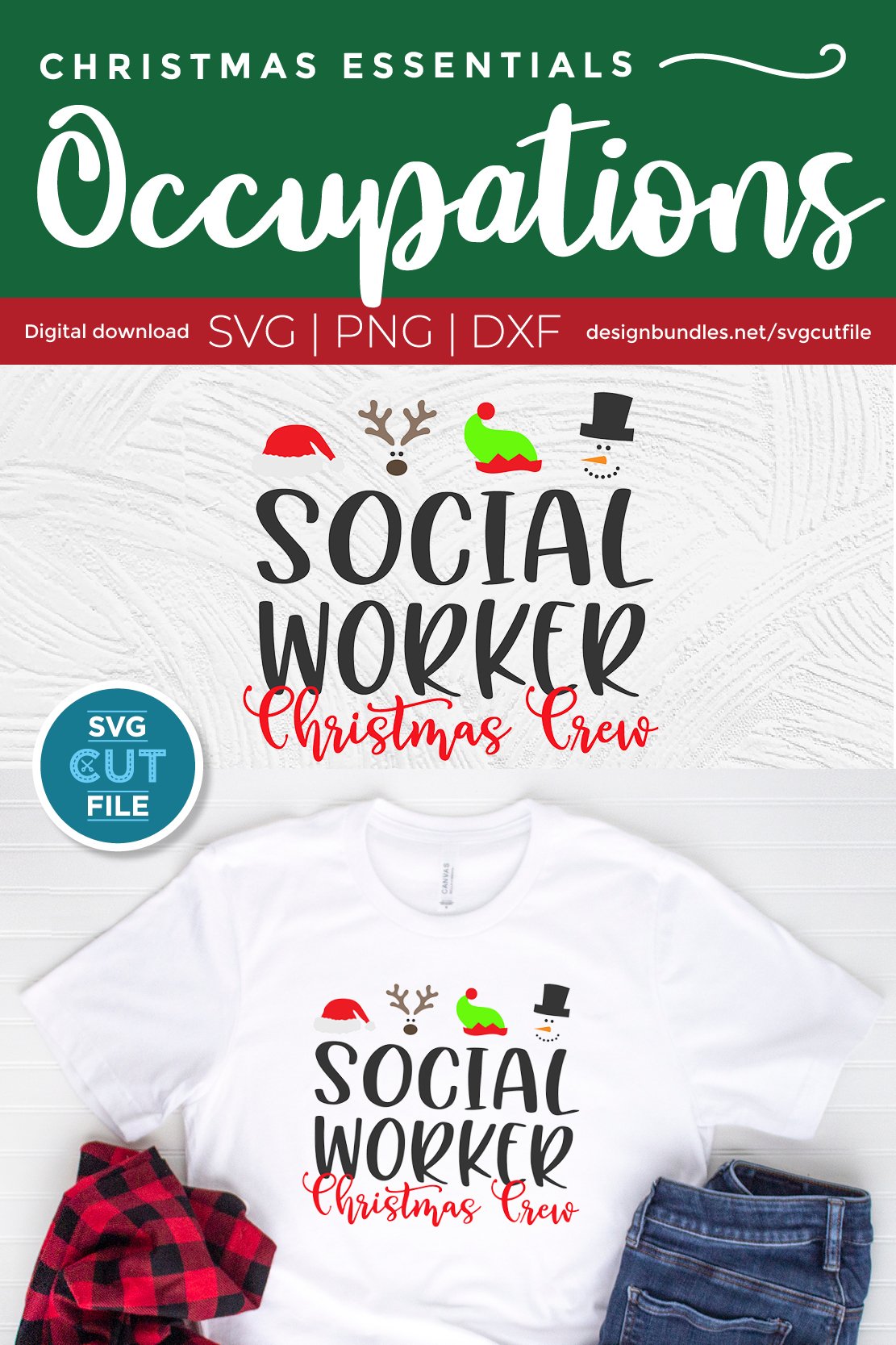 Christmas Social Worker svg - social worker Christmas Crew (885554 ...
