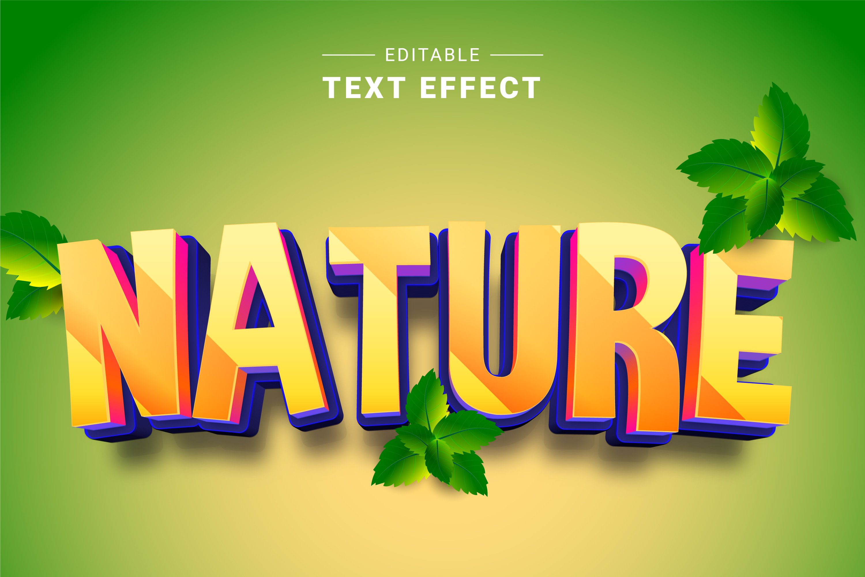 Editable Text Effect for Illustrator. Vector Graphic styles (1808398 ...