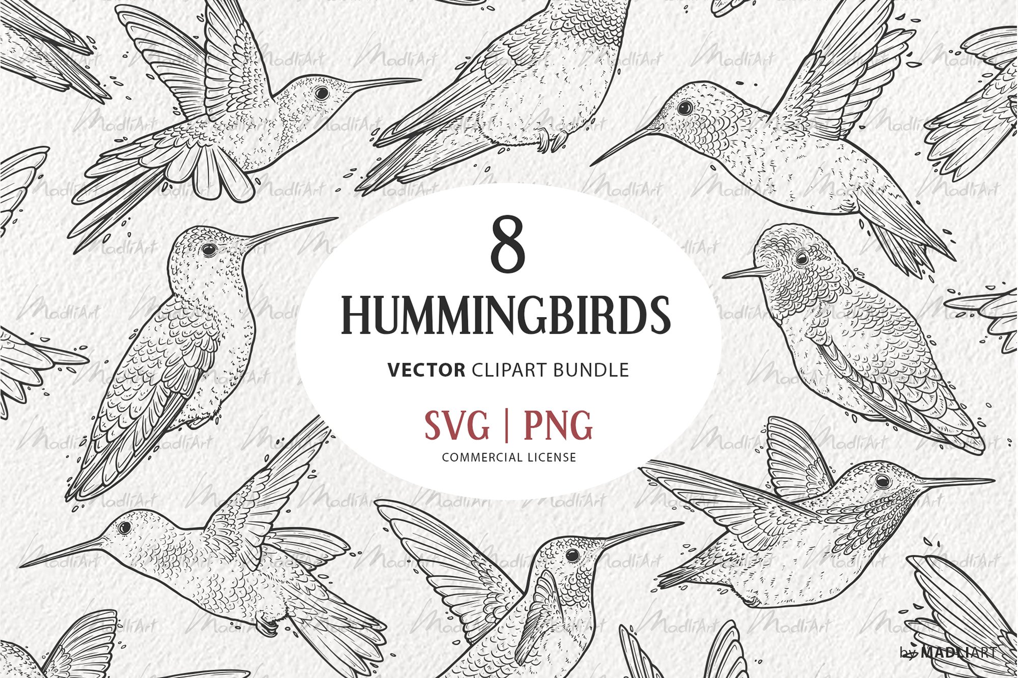 Hummingbird Outline Clipart