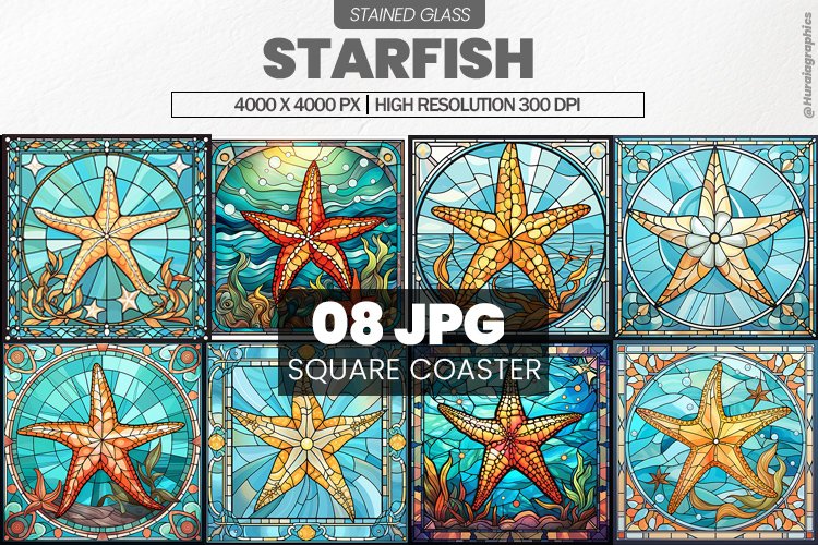 Starfish Stained Glass Pattern
