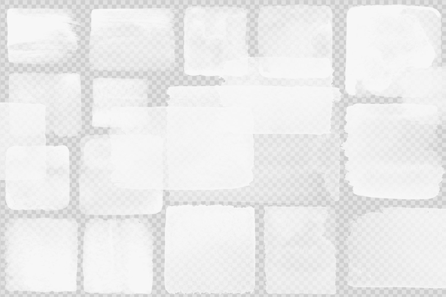 White Watercolor Squares Clipart (586607) | Illustrations | Design Bundles