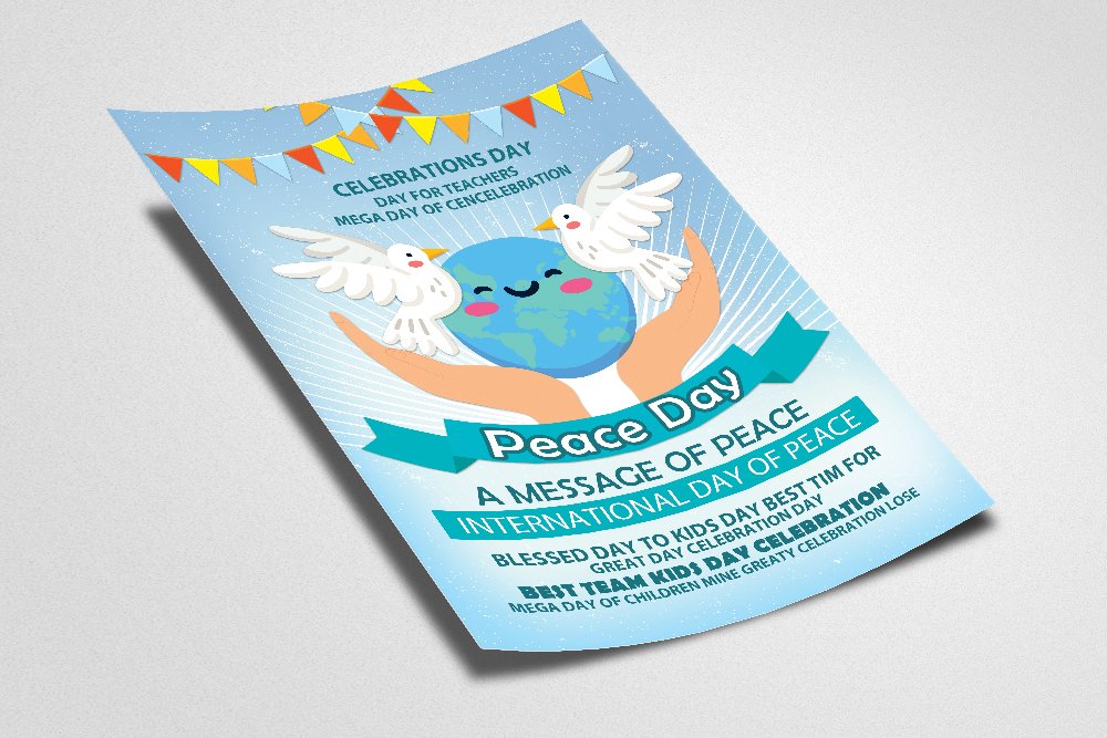 International Day Of Peace Flyer/Poster (854657) | Flyers | Design Bundles