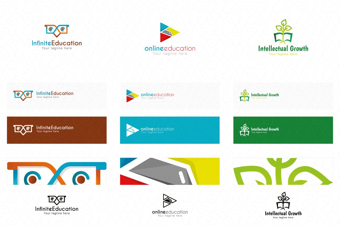 Education E-Learning & School Logo Pack of 10 Awesome Design (173724 ...