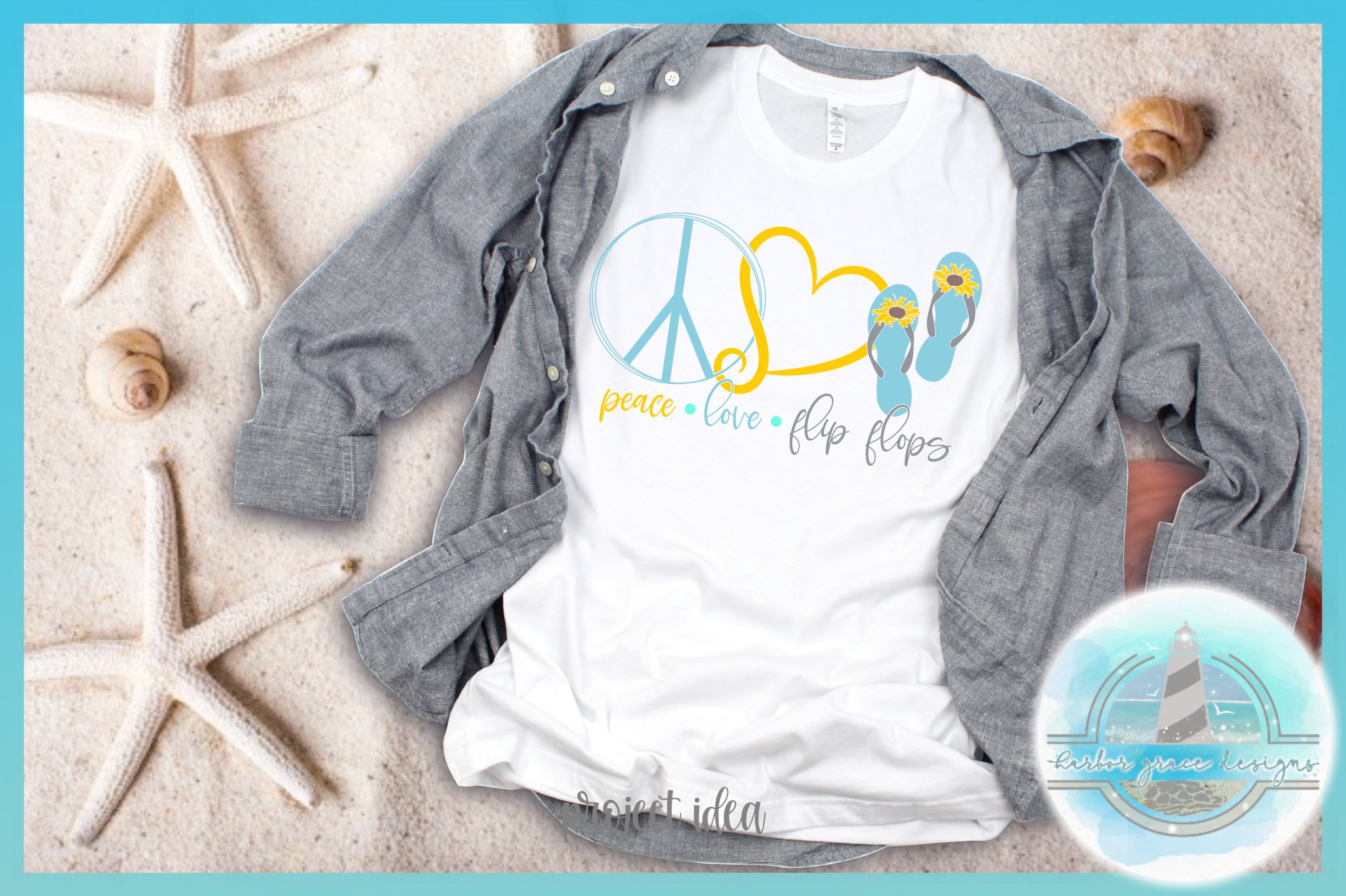 Peace Love Flipflops SVG (819292) | SVGs | Design Bundles