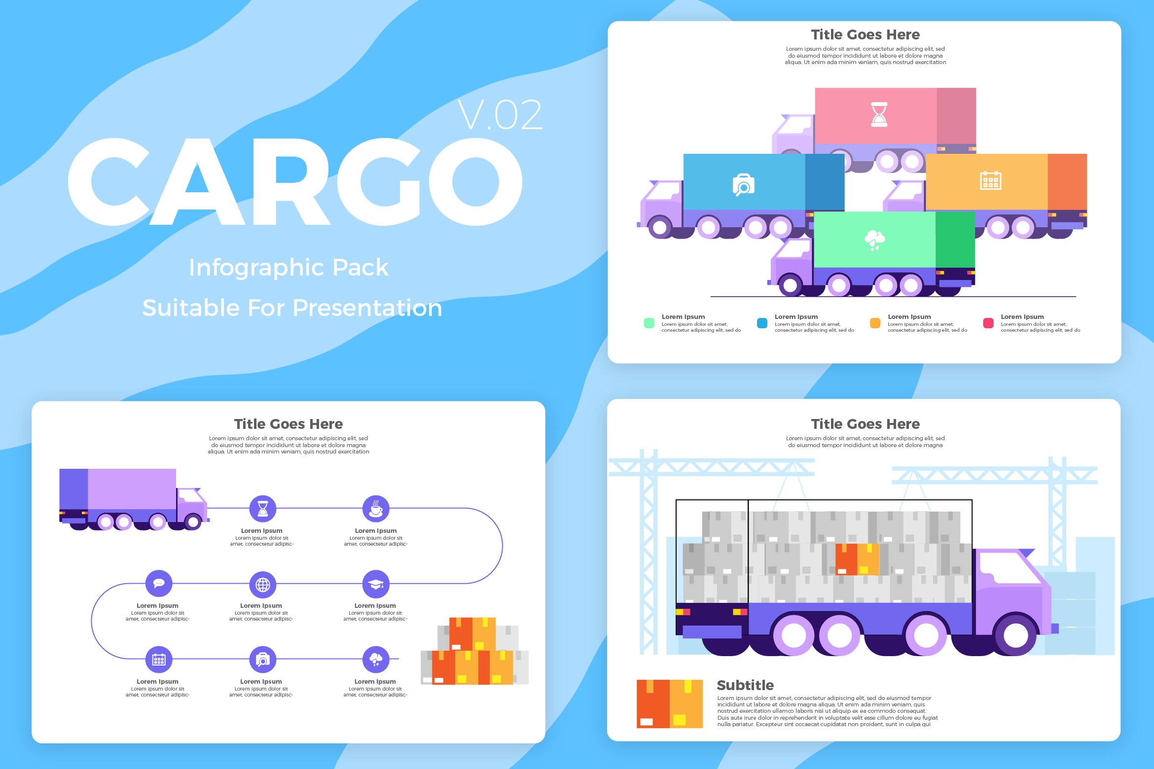 Cargo v2 - Infographic (320580) | Customizable Templates | Design Bundles